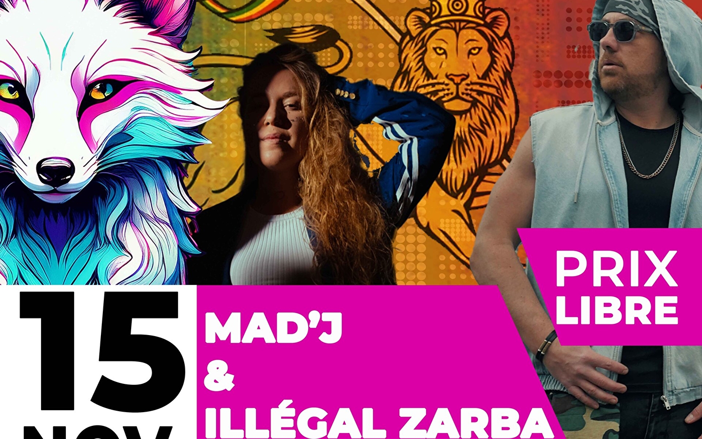 Concert Illégal Zarba & Mad'J à l'Espace Rameaux | Jura Mountains, France